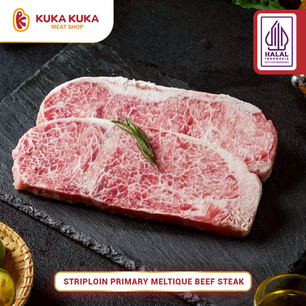 Jual Daging Sapi Beef Steak Wagyu H*kubee Stripoiln / Sirloin Meltique ...