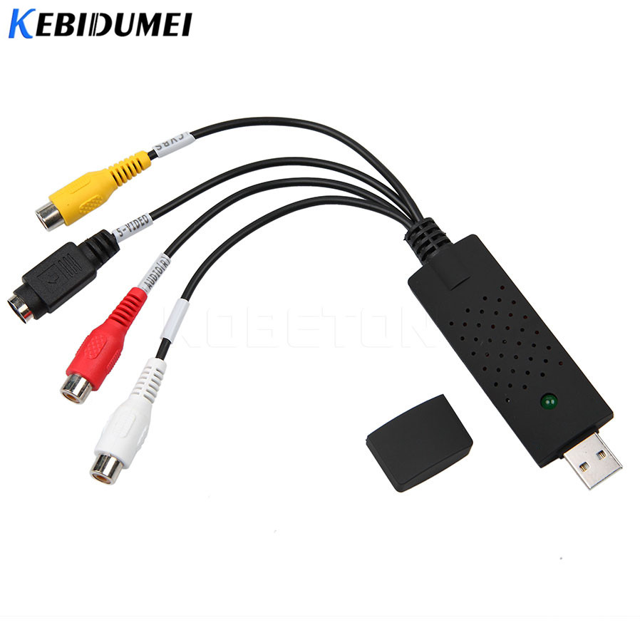 Jual kebidumei Portable Easy to cap USB2.0 Audio Video Capture Card Adapter VHS To DVD Video ...