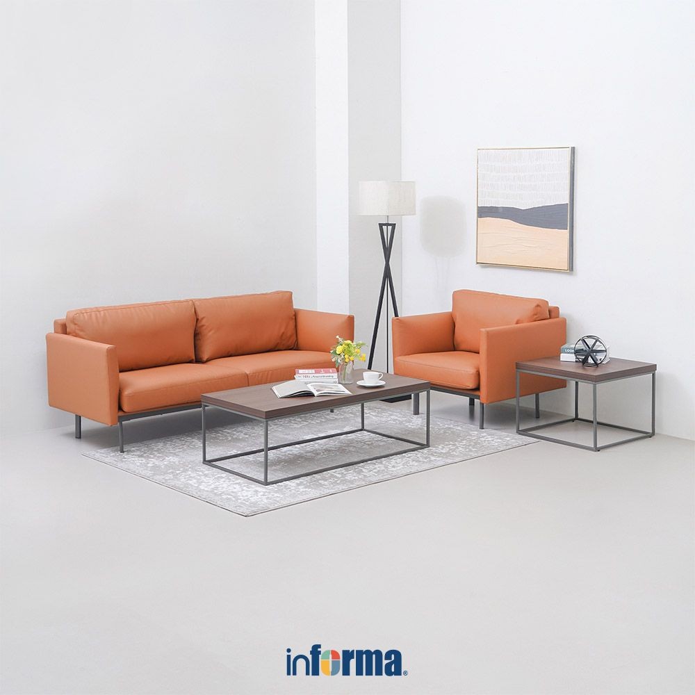Jual Informa Sieben Keanu Sofa Kulit 1 Seater - Cokelat Tempat Duduk ...