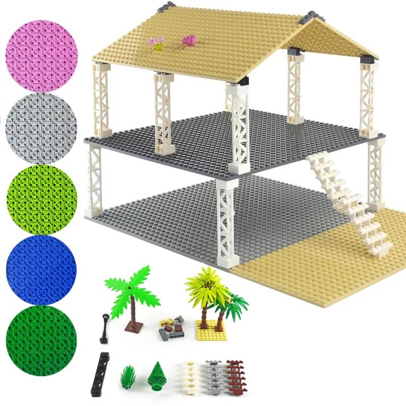 Jual Double-sided Base Plates 32*32 Plastic Small Bricks Plate ...