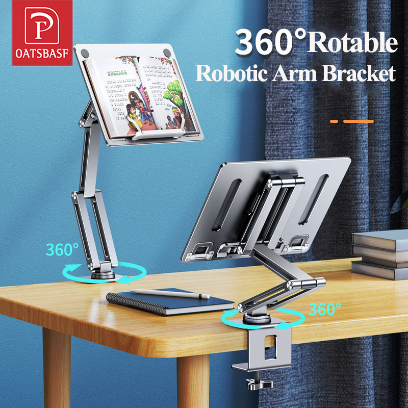Jual Oatsbasf Laptop Stand Clamp Tablet Hightening Support Holder Book ...
