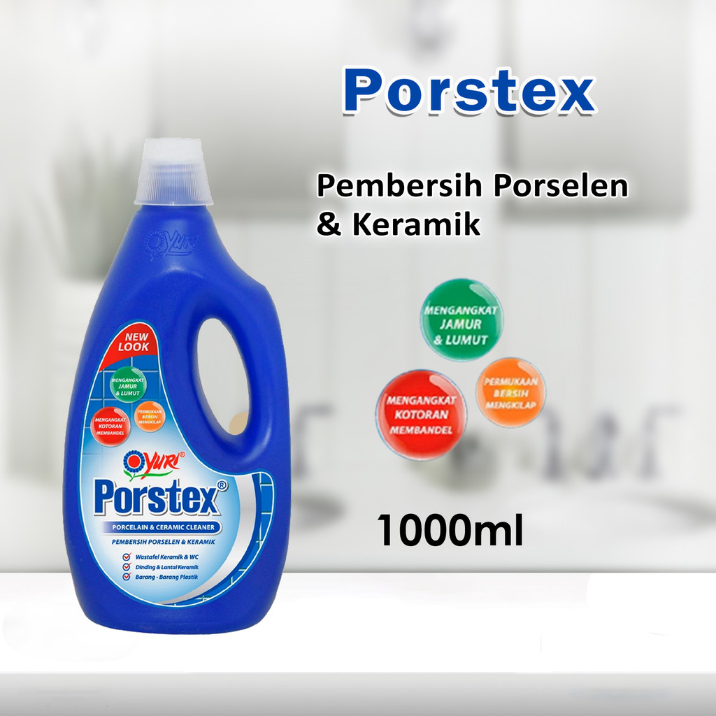 Jual Porstex Pembersih Kamar Mandi 1000 ML - Lantai Bersih Seperti Baru ...
