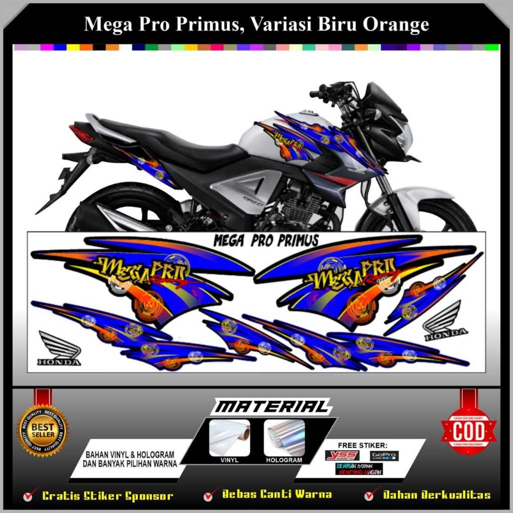 Jual Stiker Striping Variasi Cod Honda Mega Pro Primus List Variasi ...