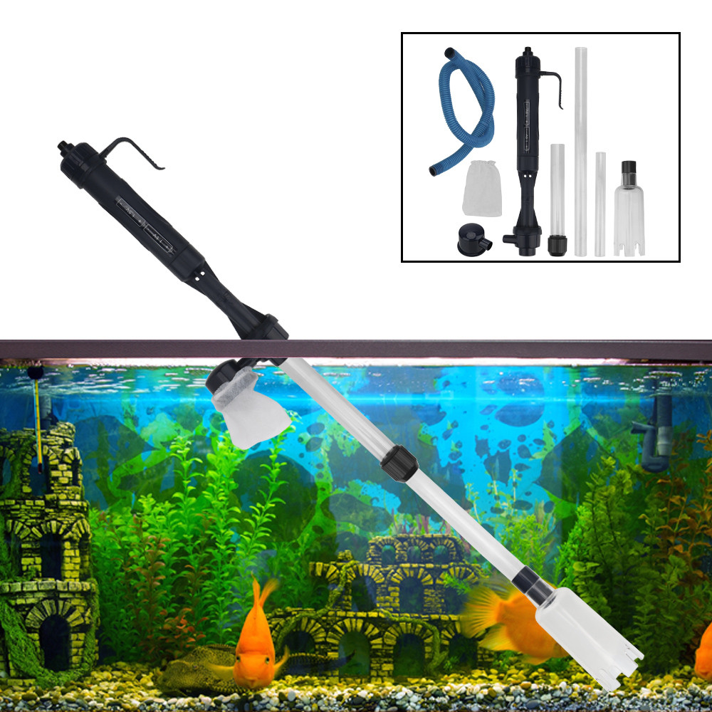 Jual Waste Remover Aquarium Fish Tank Pipe Suction Filter Vacuum ...