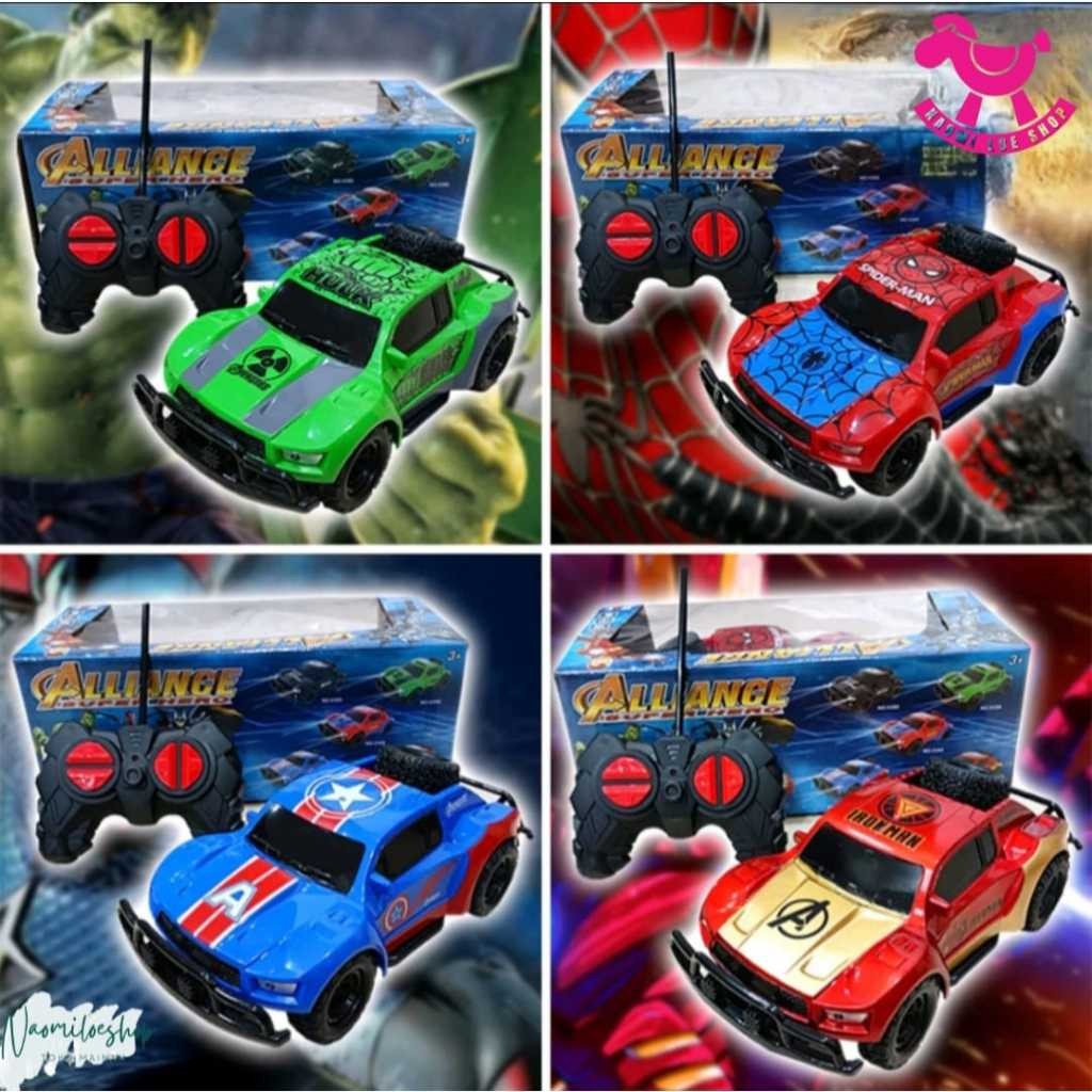 Jual Alliance super hero mainan mobil remote control rc avenger hulk ...