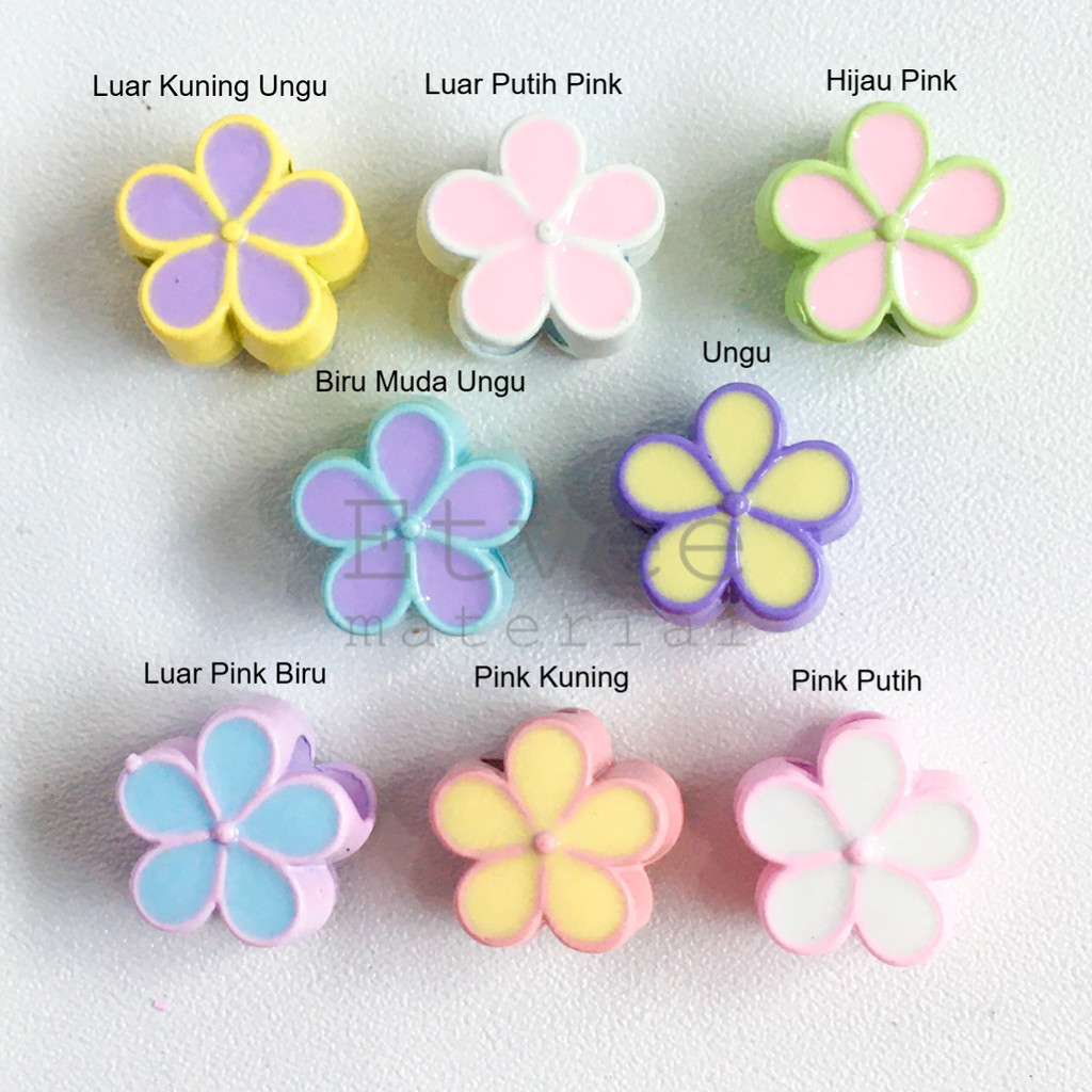Jual Manik mote Besi alloy bead Bunga 5 kelopak tebal | Shopee Indonesia