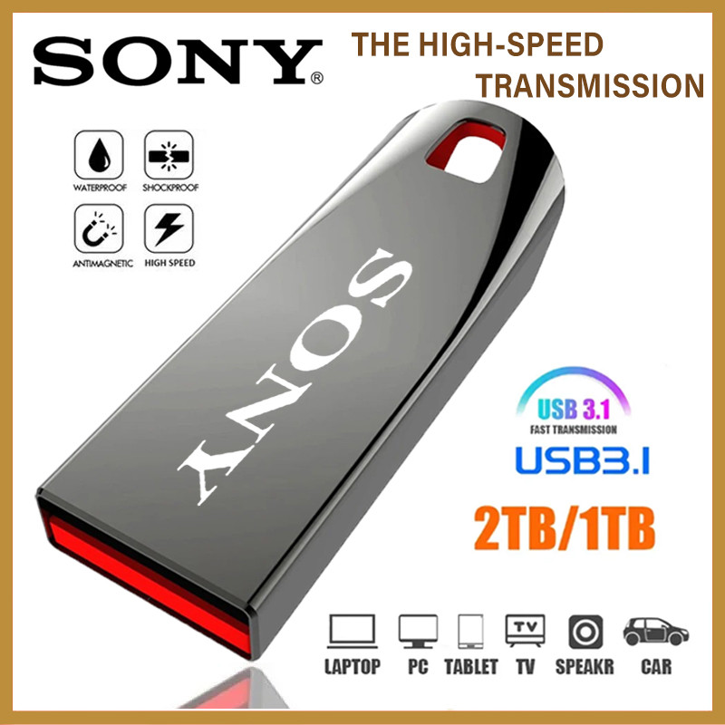 Jual SONY Flash Drives 2TB Usb 3.0 Mini High Speed Metal Pendrive 1TB 512GB Stick Portable Drive ...