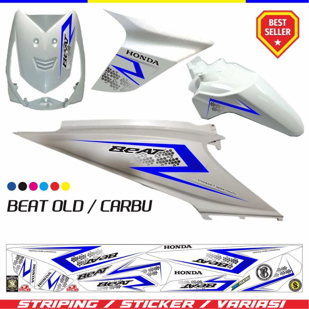 Jual STRIPING STIKER HONDA MOTOR BEAT OLD CARBU V1 SETIKER | Shopee ...