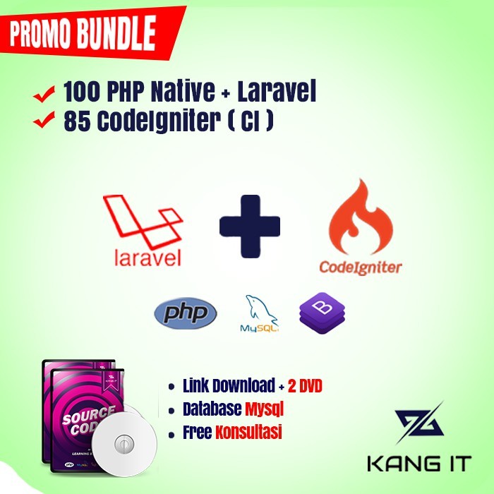 Jual Source Code Bundling [ 100 PHP Native + Laravel ] + [ 85 ...