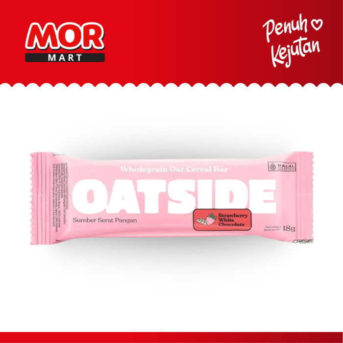 Jual OATSIDE Cereal Snack Bar Strawberry White Chocolate 18gr | Shopee ...
