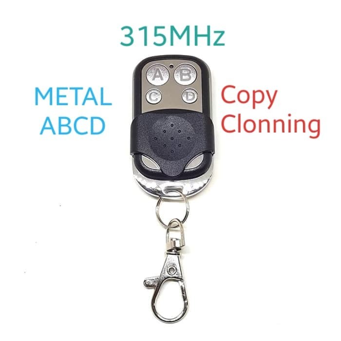 Jual 315MHz 4 Keys ABCD Cloning Remote Control Metal | Shopee Indonesia