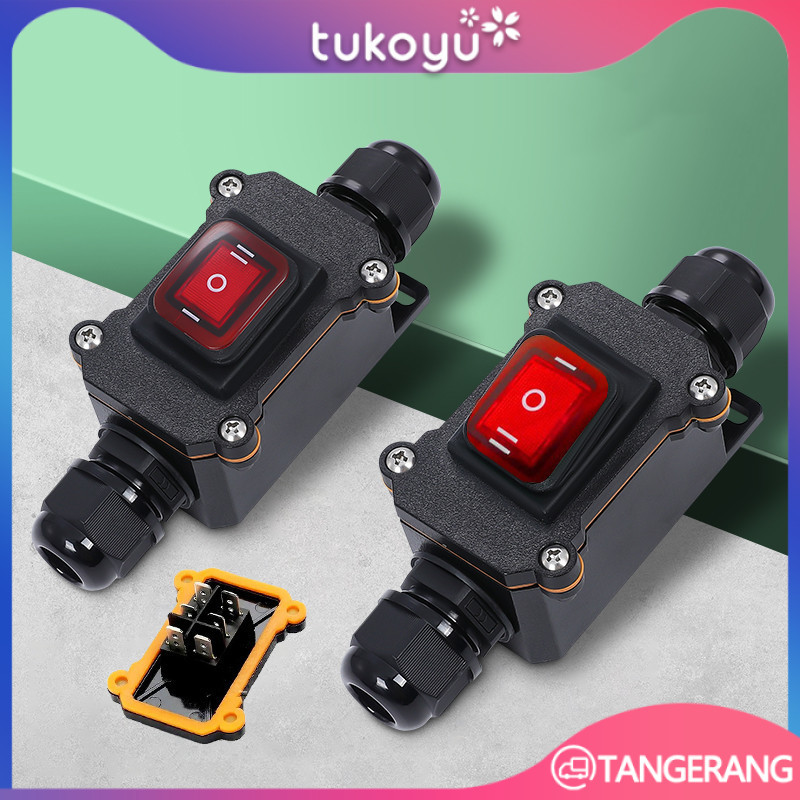 Jual 30a 220v Saklar Outdoor Waterproof Switch On Off Anti Air Hujan ...