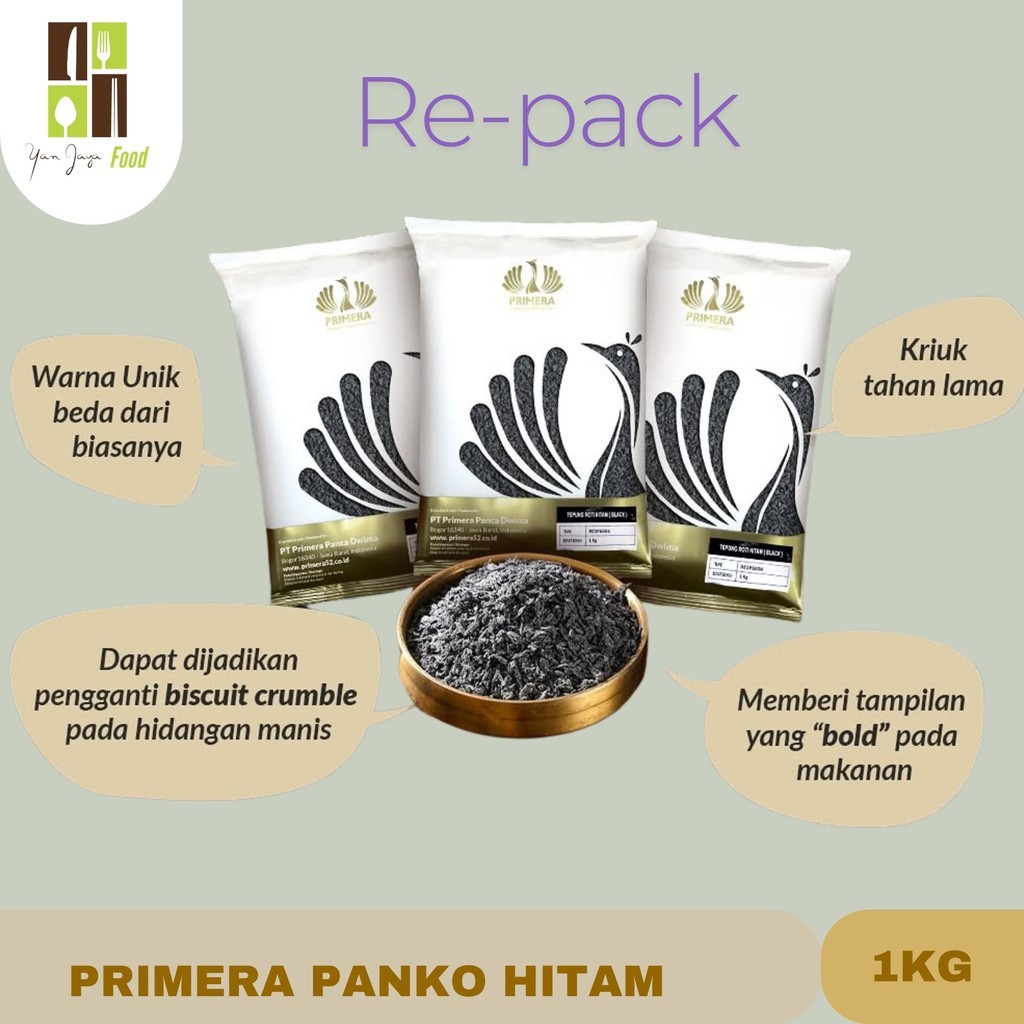 Jual Primera Panko Tepung Hitam / Tepung Roti Hitam / Kemasan Repack ...