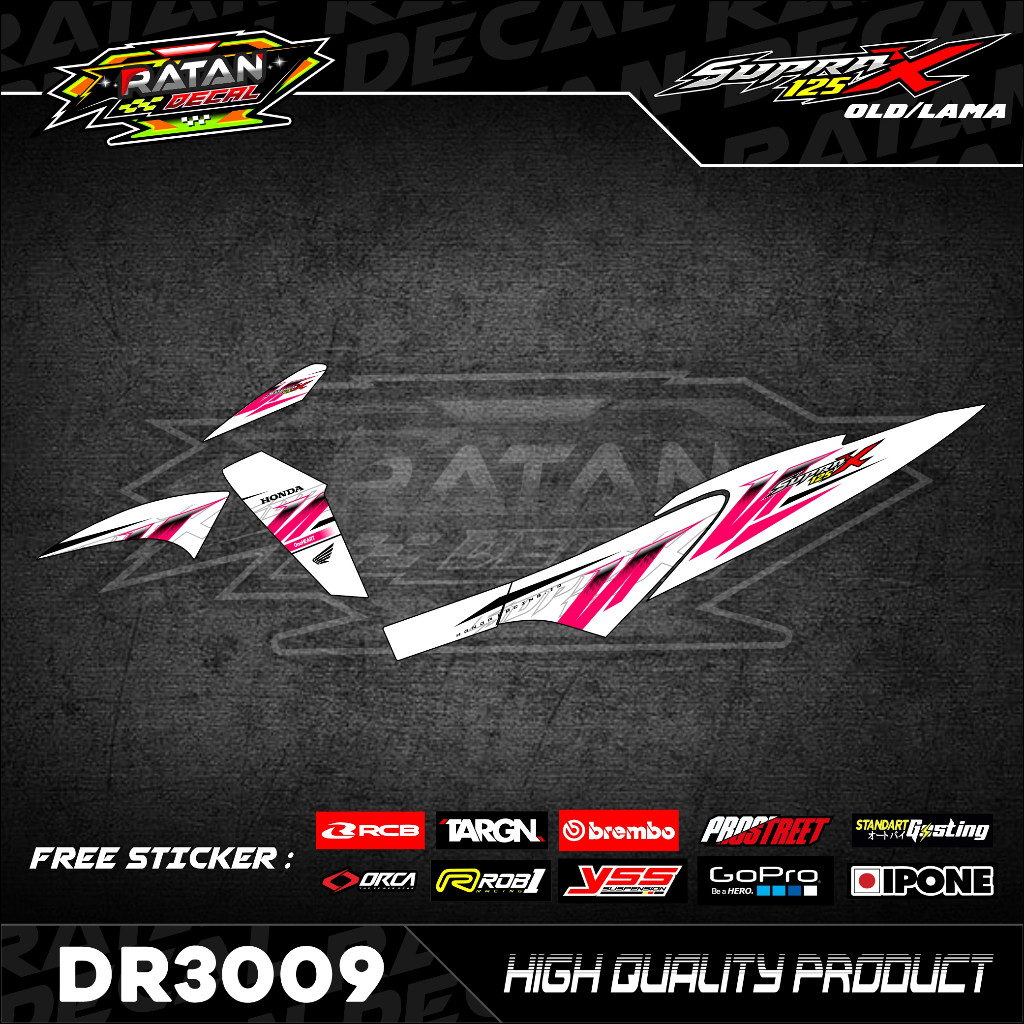 Jual STRIPPING STICKER HONDA SUPRA X 125 OLD/LAMA HIGH QUALITY | Shopee ...
