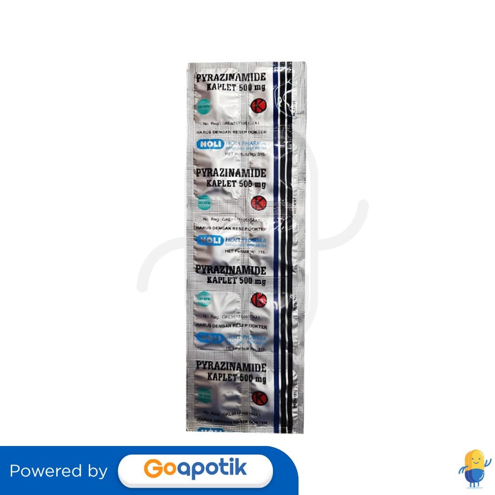 Jual Pyrazinamide Holi Pharma 500 Mg Strip 10 Kaplet | Shopee Indonesia