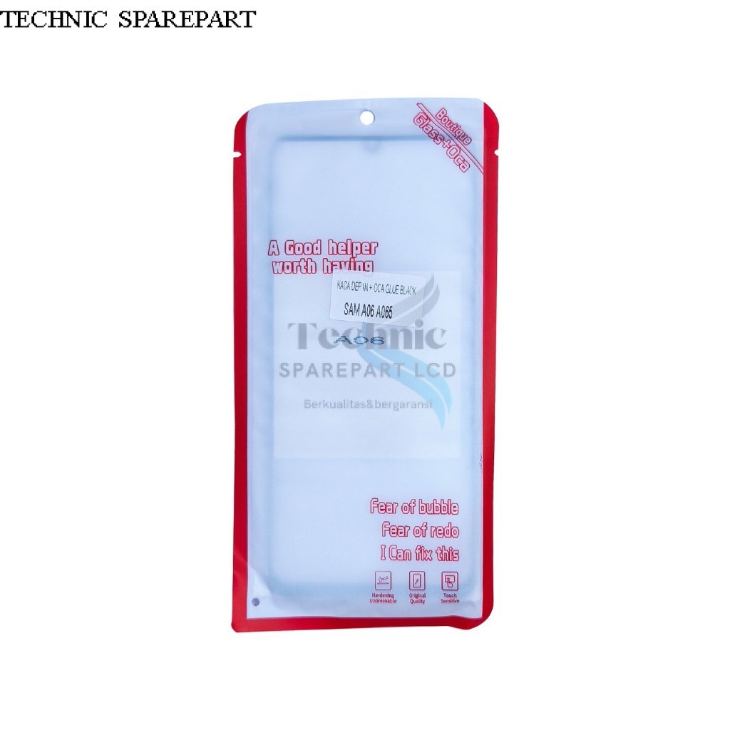 Jual KACA DEPAN SAMSUNG A06 A065 GLASS LCD TOUCHSCREEN PLUS LEM OCA ...