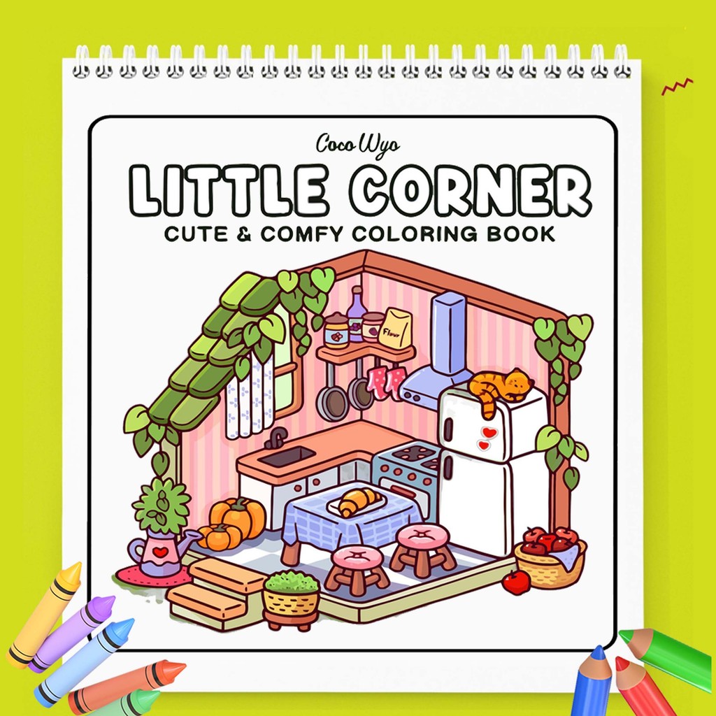 Jual Little Corner Coco Wyo Coloring Book Cute And Comfy Buku Mewarnai ...