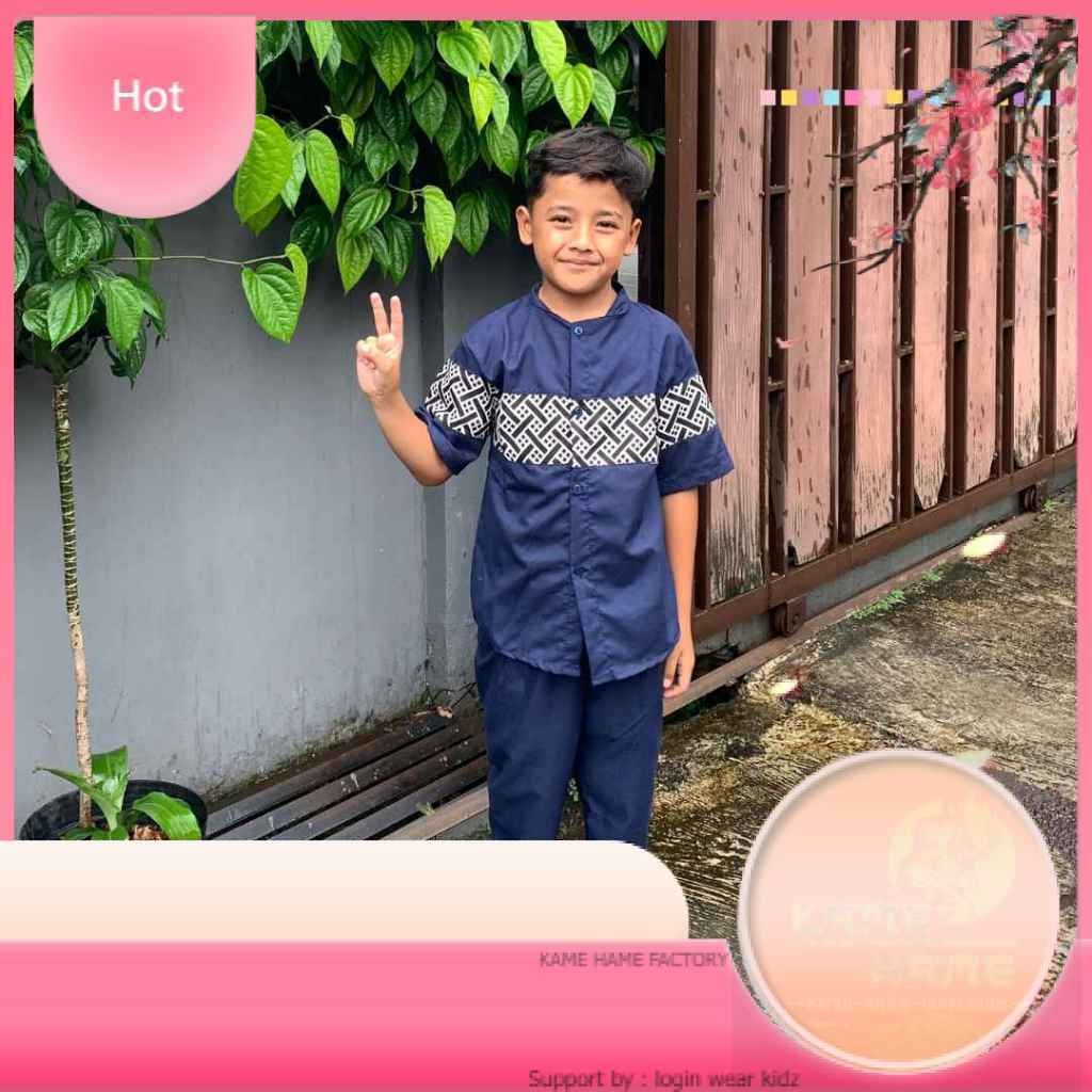 Jual LOGIN WEAR Support by KAME HAME Factory kidz Setelan Baju Koko ...