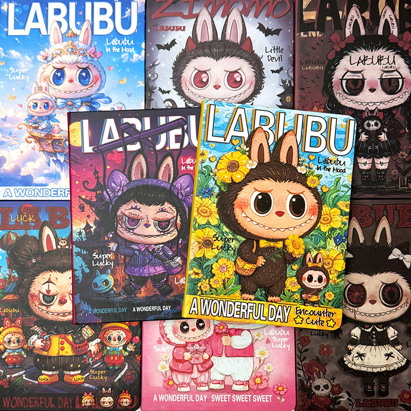 Jual Labubu Notebook A5 Full-Color Inner Page Labubu Students Cute High ...