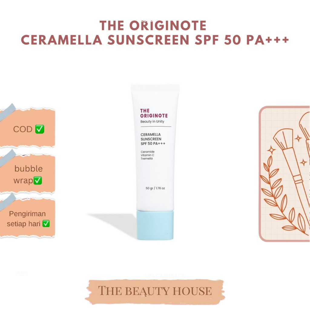 Jual THE ORIGINO** CERAMELLA SUNSCREEN SPF 50 PA+++ THE ORIGINOTE ...