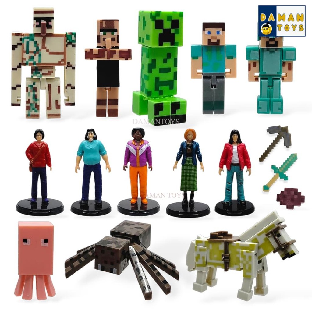 Jual Figure Mainan Minecraft.Hiasan Pajangan Koleksi Topper Kue ...