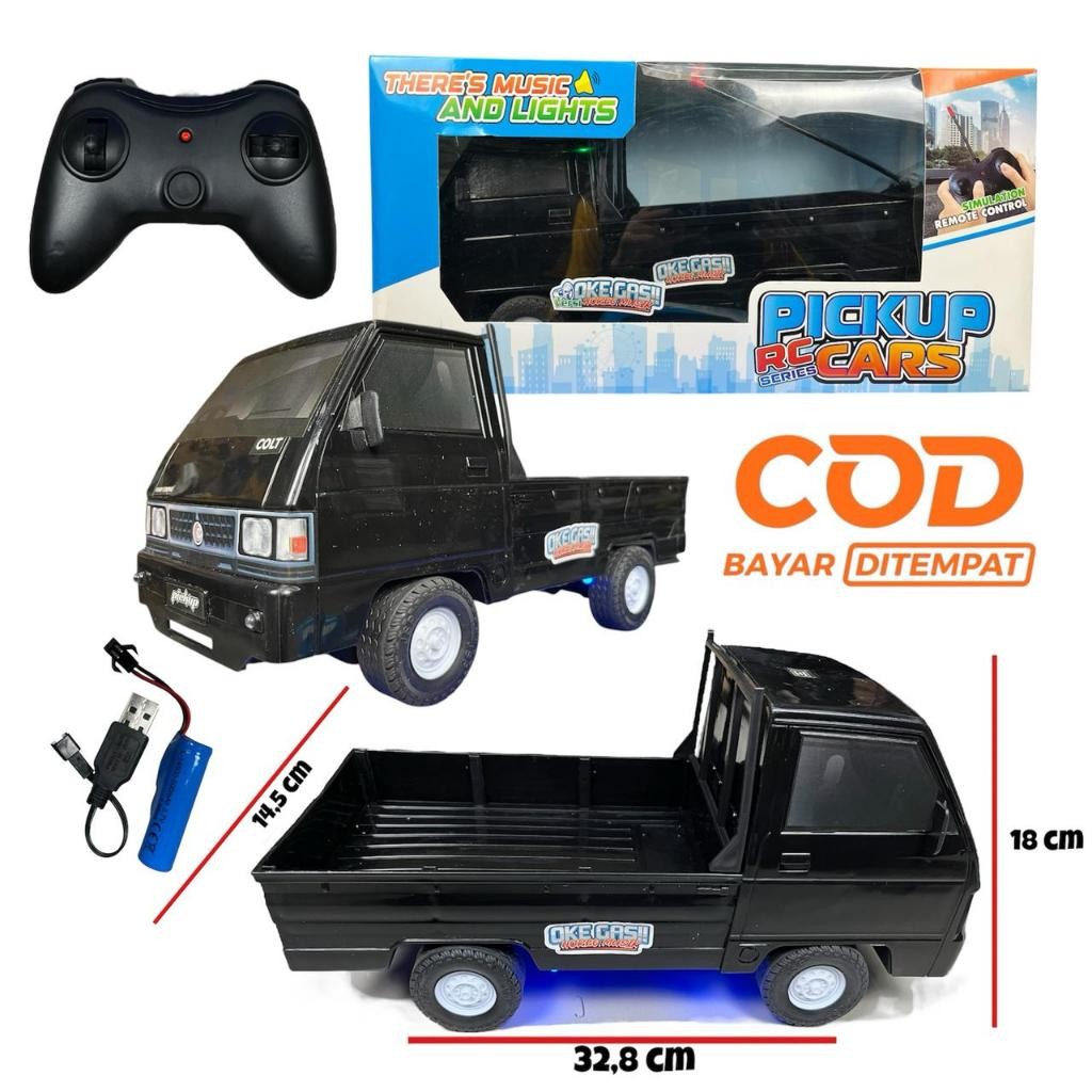 Jual Mainan Anak Mobil RC PICK UP L300 Musik TELOLET & OK GAS UKURAN ...