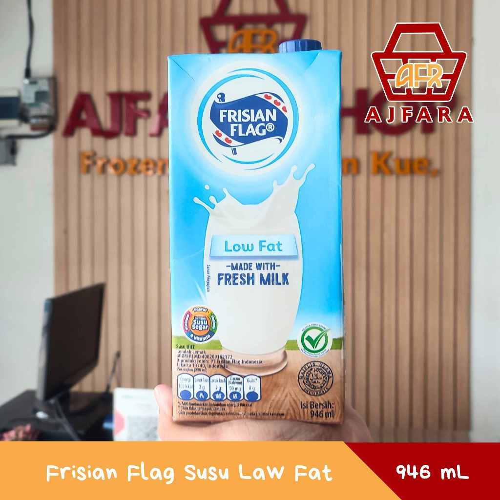 Jual Frisian Flag Susu Low Fat Fresh Milk 946 ml – Susu Segar Rendah ...