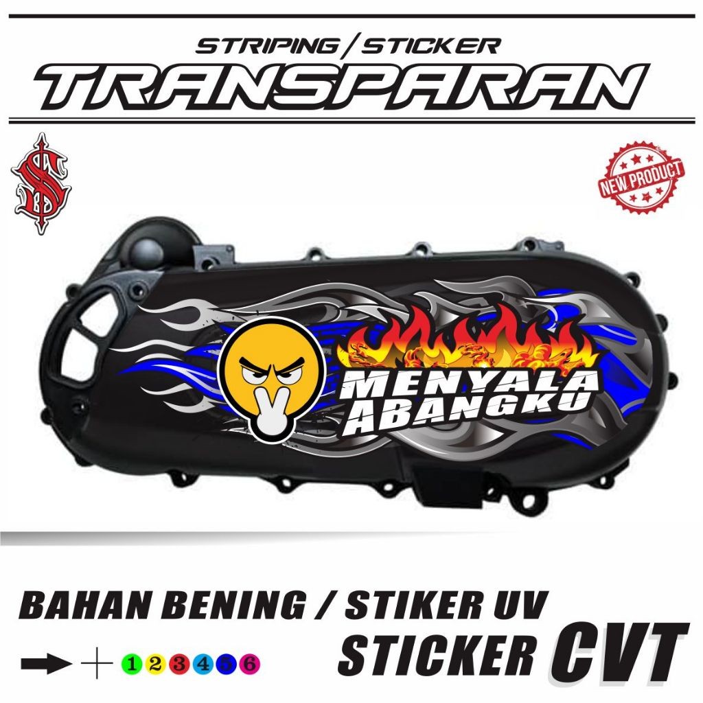 Jual Stiker CVT Striping MENYALAABANGKU / VARIASI STIKER CVT TRANSPARAN ...