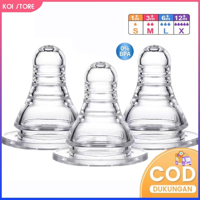 Jual Dot Botol Bayi Nipple Peristaltik Botol Susu Standar/ Bayi Standar ...