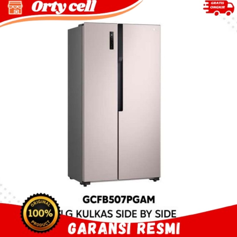 Jual Kulkas LG 2 pintu Side by Side LG B 507 PGAM GOLD 509L GARANSI RESMI | Shopee Indonesia
