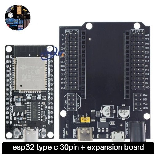 Jual new SET ESP32 30PIN ESP-32 TYPE C USB devkit + Shield expansion ...