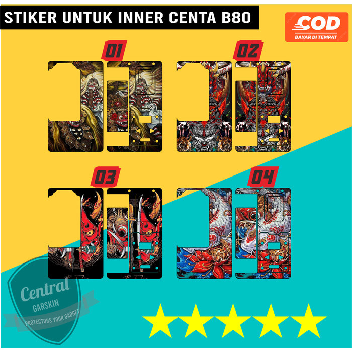 Jual Garskin Sticker B80 centa inner katalog keren bisa custom reog ...