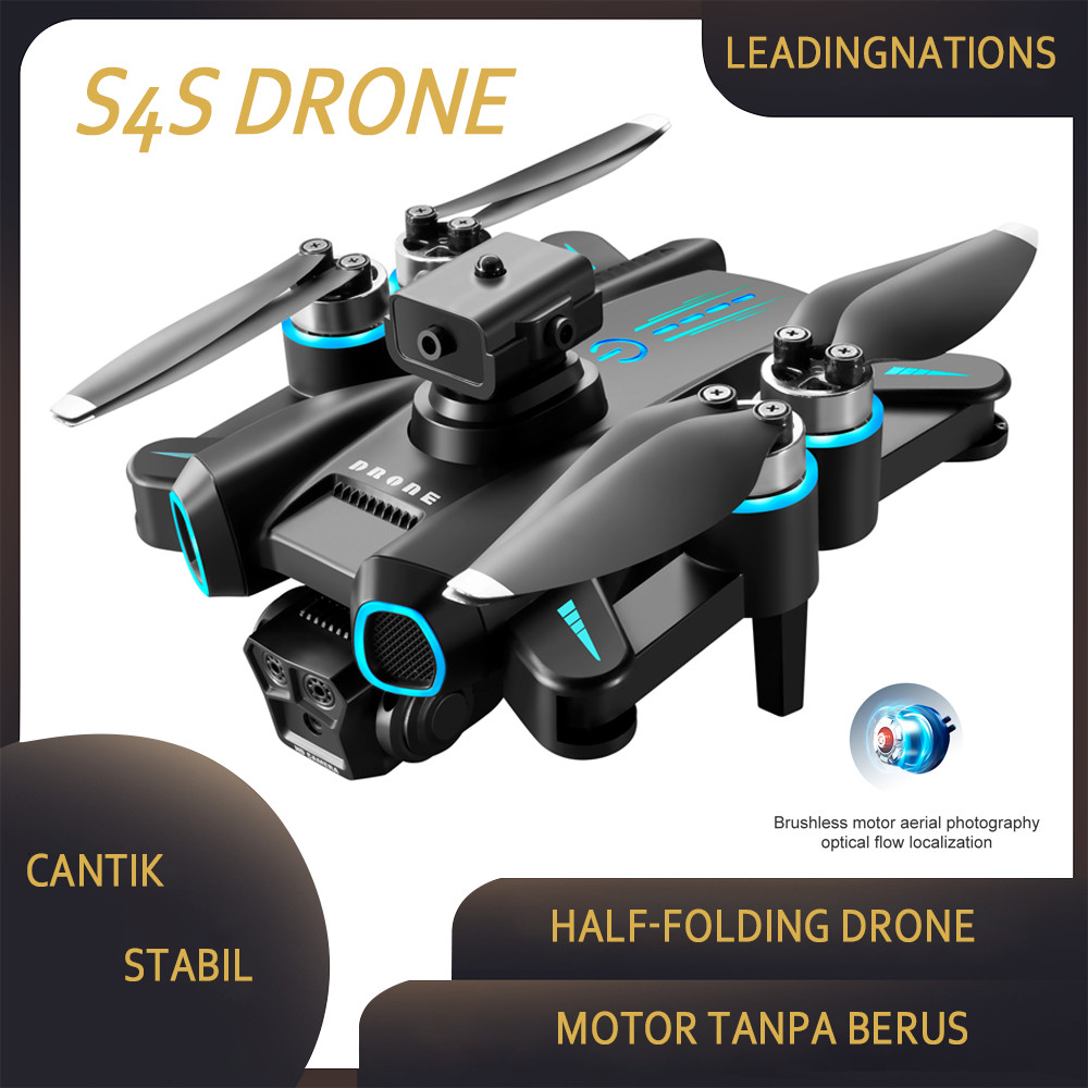 Jual 【Half Fold】Drone S4S/drone semi-melipat/penampilan indah/cahaya indah/motor tanpa berus ...