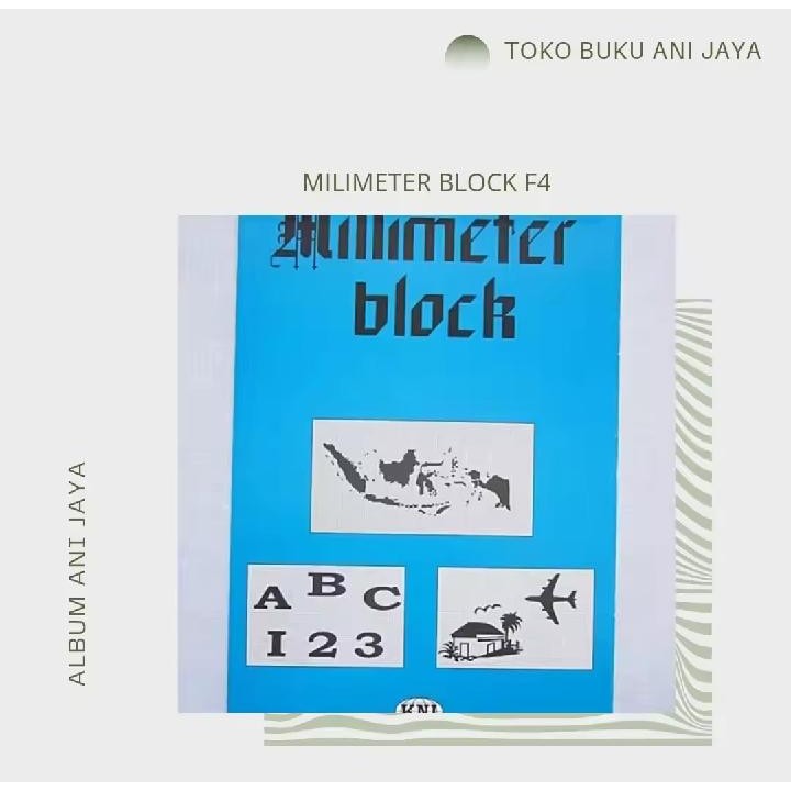 Jual MILIMETER BLOCK F4 BERKUALITAS TERBAIK (PER PCS) | Shopee Indonesia