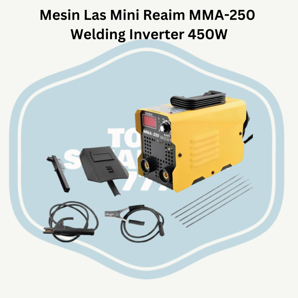 Jual Mesin Las mini Reaim MMA-250 Welding Inverter 450W | Shopee Indonesia