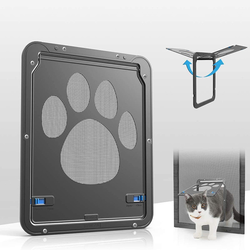 Jual Dog Cat Door Lockable Magnetic Screen Outdoor Function Gates ...
