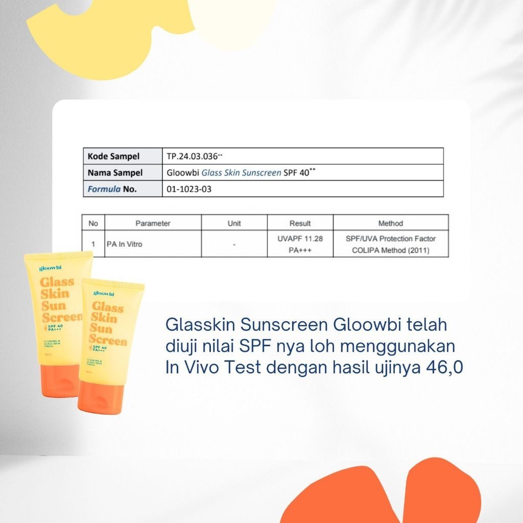 Jual Gloowbi Glass Skin Sunscreen SPF40 PA+++ Gloowbi | Shopee Indonesia