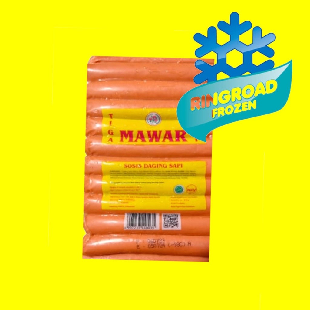Jual TIGA MAWAR SOSIS SAPI 800 GR | Shopee Indonesia