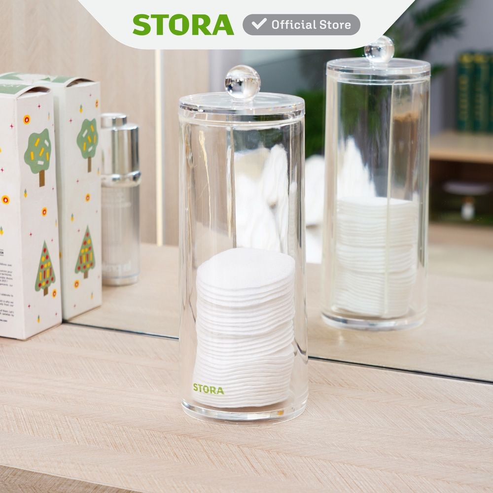 Jual Stora Tempat Penyimpanan Kapas Round Cotton Jar Wadah Tempat ...