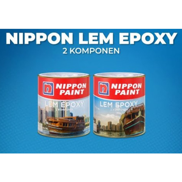 Jual LEM EPOXY NIPPON PAINT 2 KOMPONEN LEM KAYU BESI KACA BODI MOBIL ...
