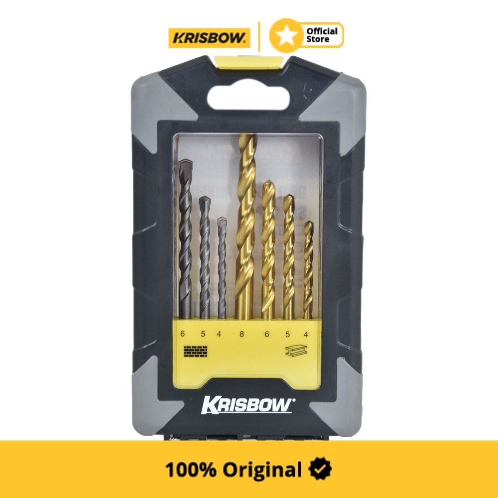 Jual Krisbow Set Drill Bits Mata Bor Mixed 10 Pcs Iradbs10 | Shopee ...
