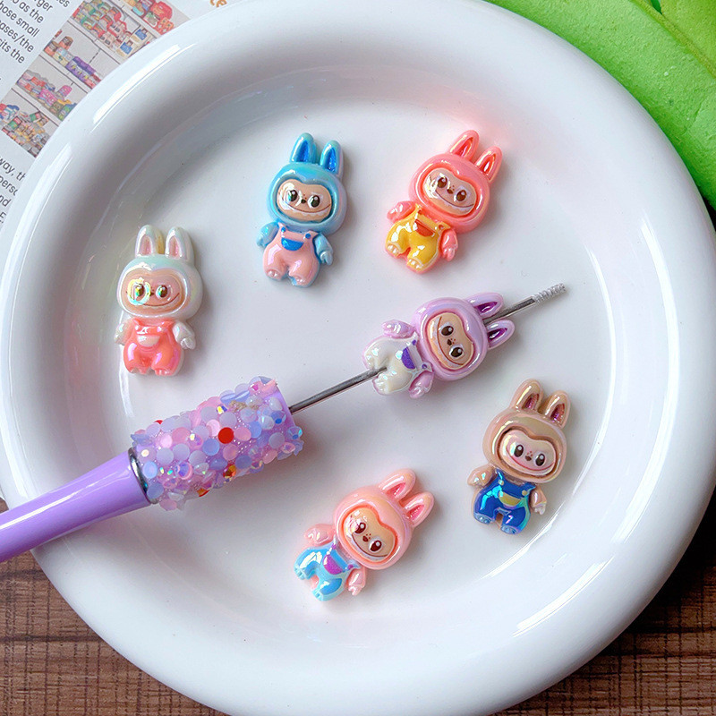 Jual (YUNITA) 1Pcs Resin Uv Labubu Terbaru Charm Resin Labubu Flatback ...