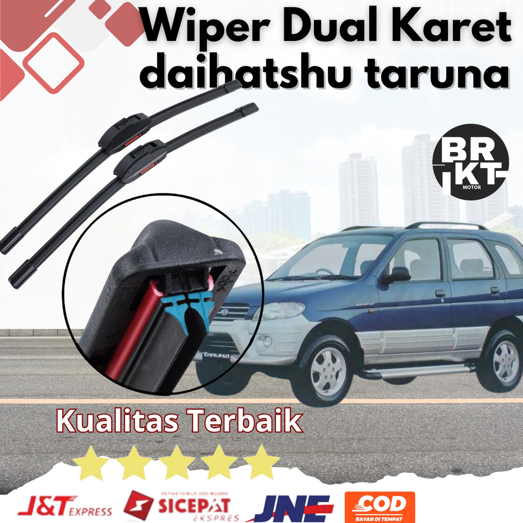 Jual Wiper Double Karet Dual Karet Frameless Mobil Daihatsu Taruna