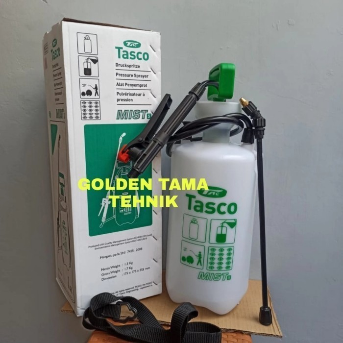 Jual Alat Semprot Hama Atau Sprayer TASCO 5 liter + Nozzle Kuningan ...