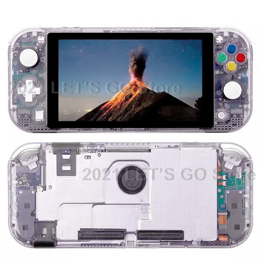 Jual Nintend Switch Lite DIY Replacement Shell Transparent Custom Case ...