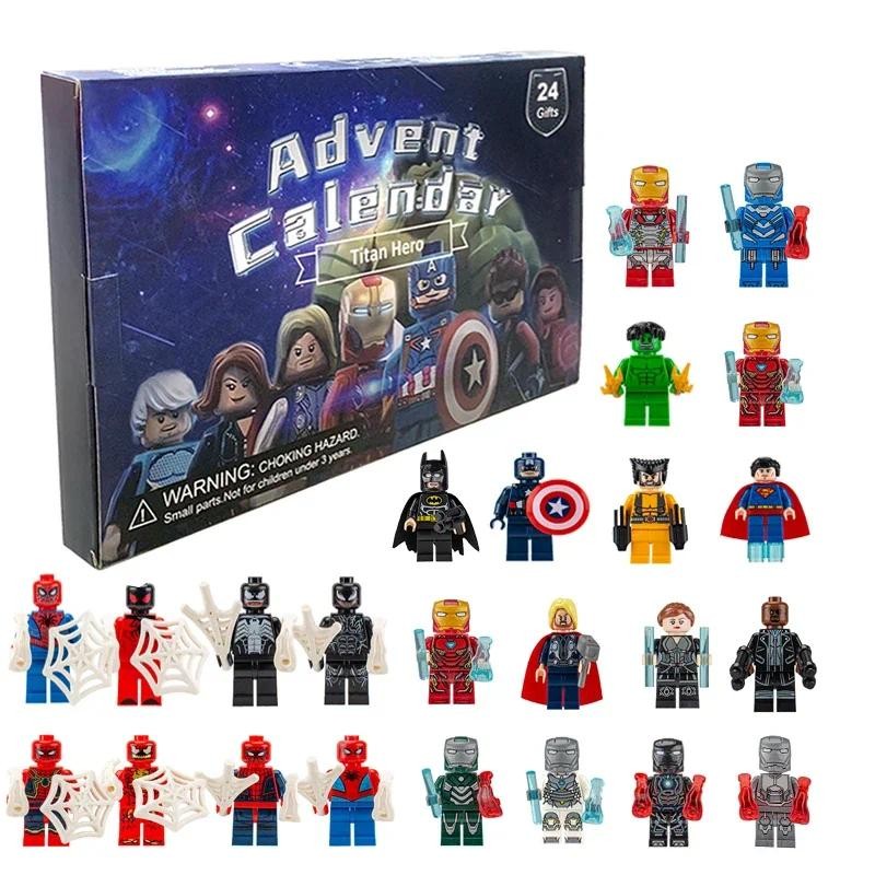 Jual Marvel Advent Calendar Box 24Pcs/Set Action Figure PVC Model ...