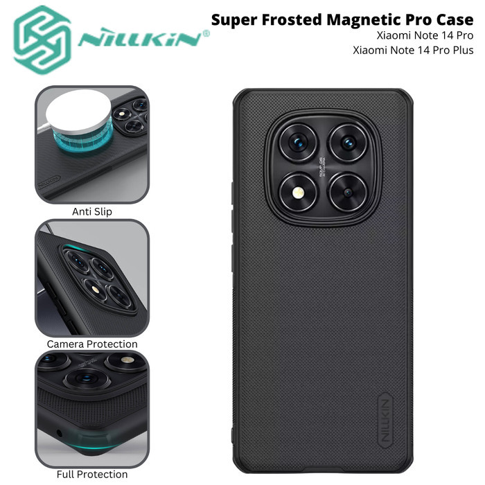 Jual Nillkin Super Frosted Shield Pro Magnetic Case Xiaomi Note 14 Pro Plus 5G Casing | Shopee ...