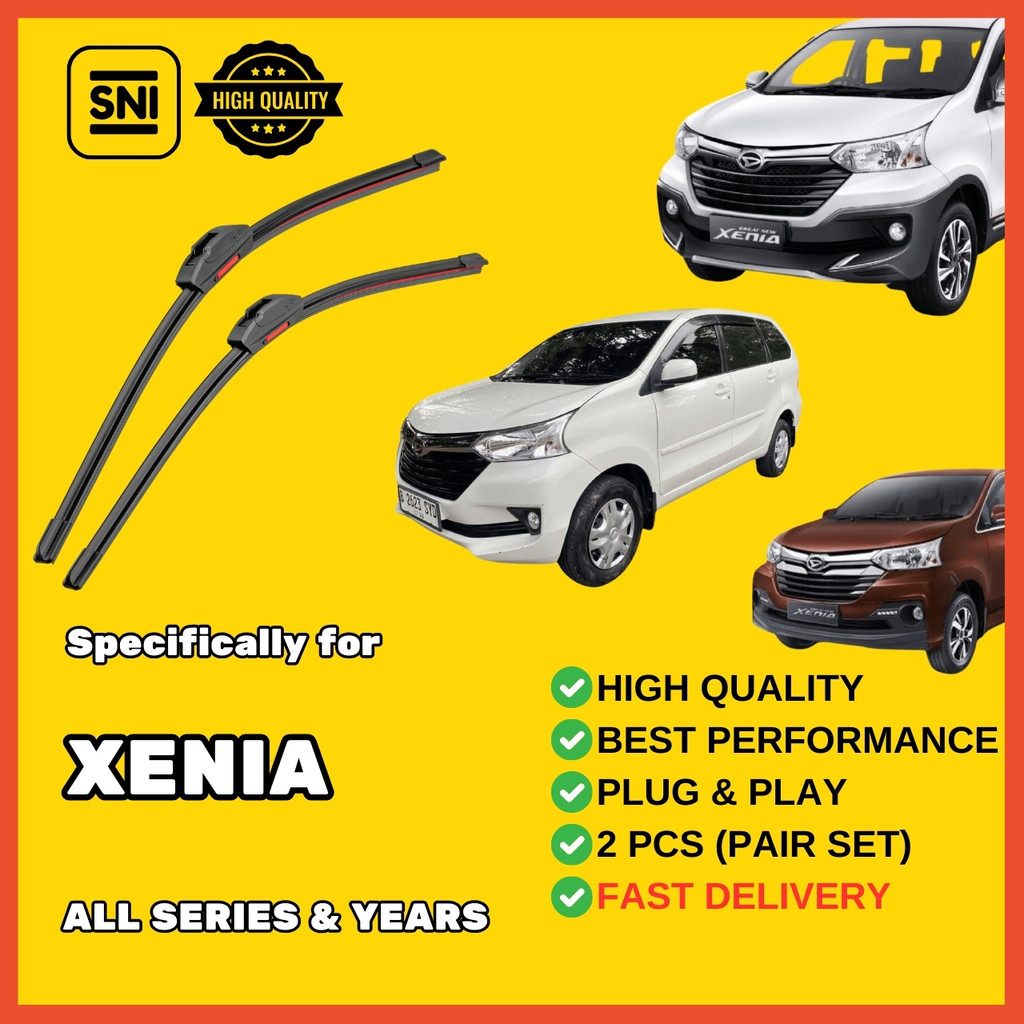 Jual Wiper Mobil Xenia Daihatsu Wiper Kaca Depan Double Dual Quad Hybrid High Quality SNI ...
