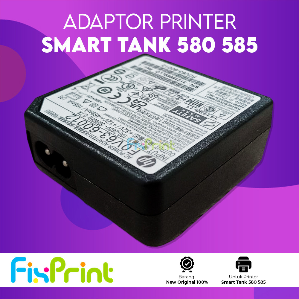 Jual PSU Adaptor HP 580 Original, Power Supply Printer HP Smart Tank ...