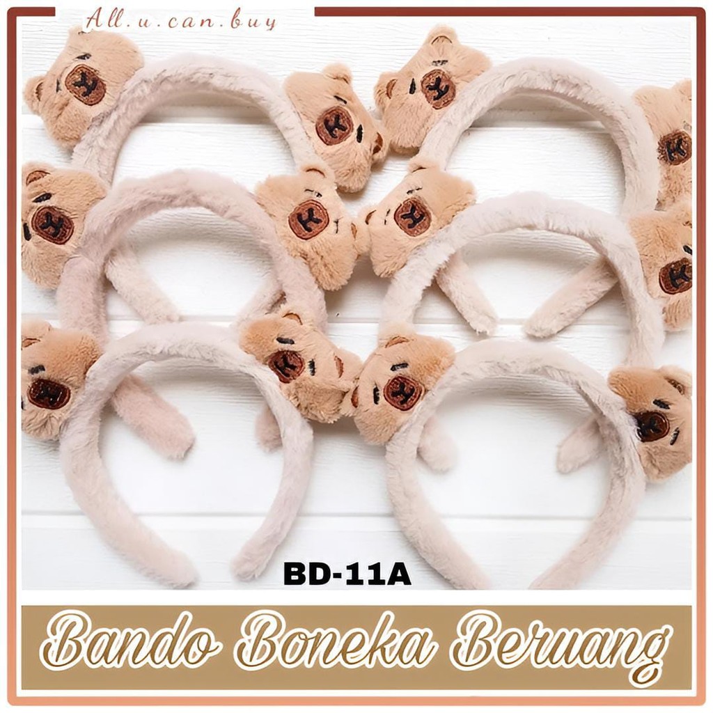 Jual Bando Karakter Boneka Beruang / Bandana Wanita Bando Lucu Modis ...